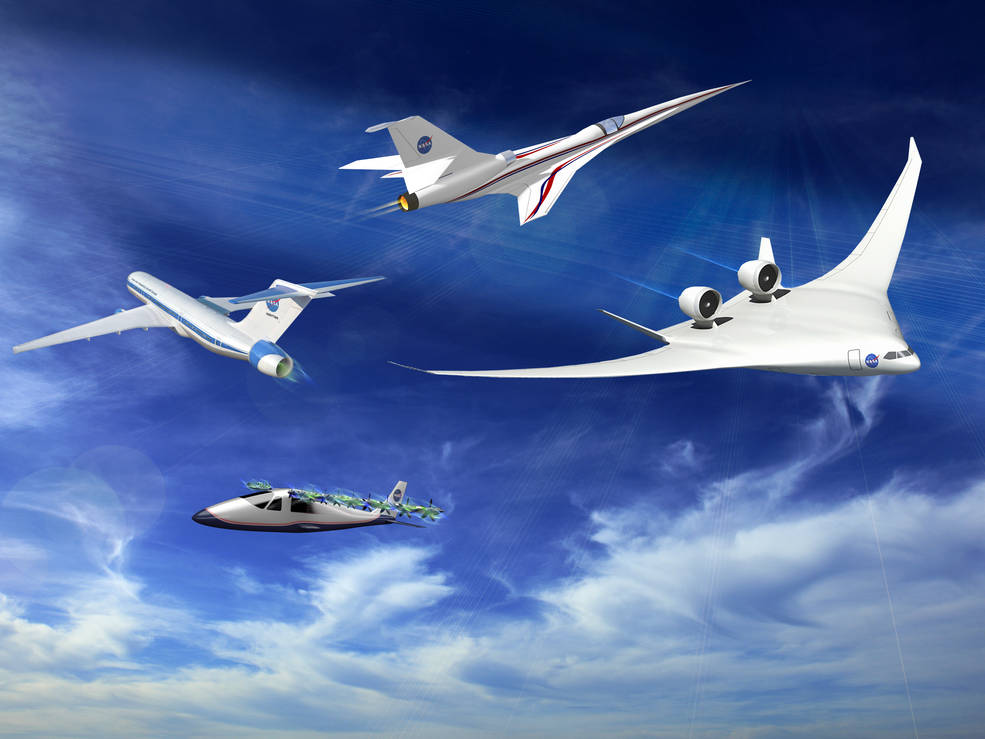 futuristic space planes